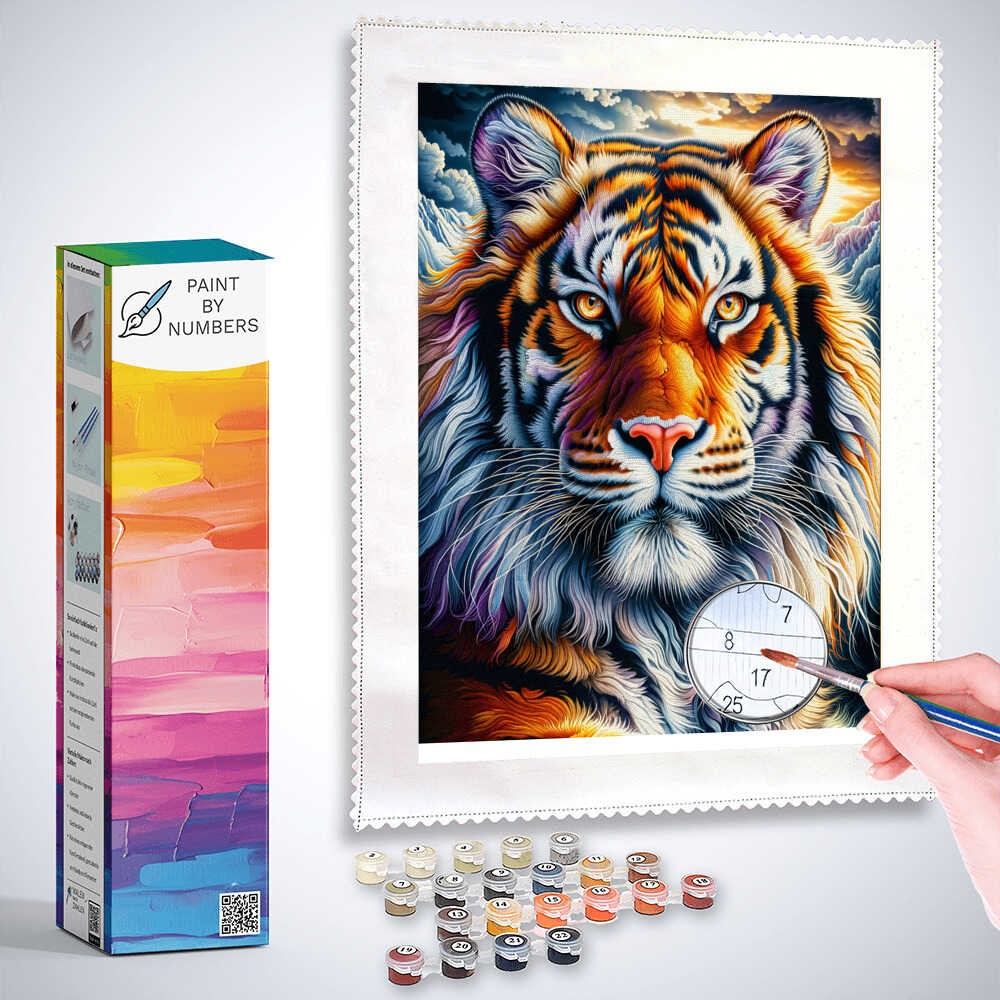Paint by Numbers - Impressive Tiger – DIY Paint by Numbers