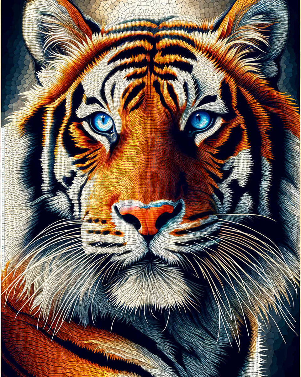 Paint by Numbers - Tiger on the lookout – DIY Paint by Numbers