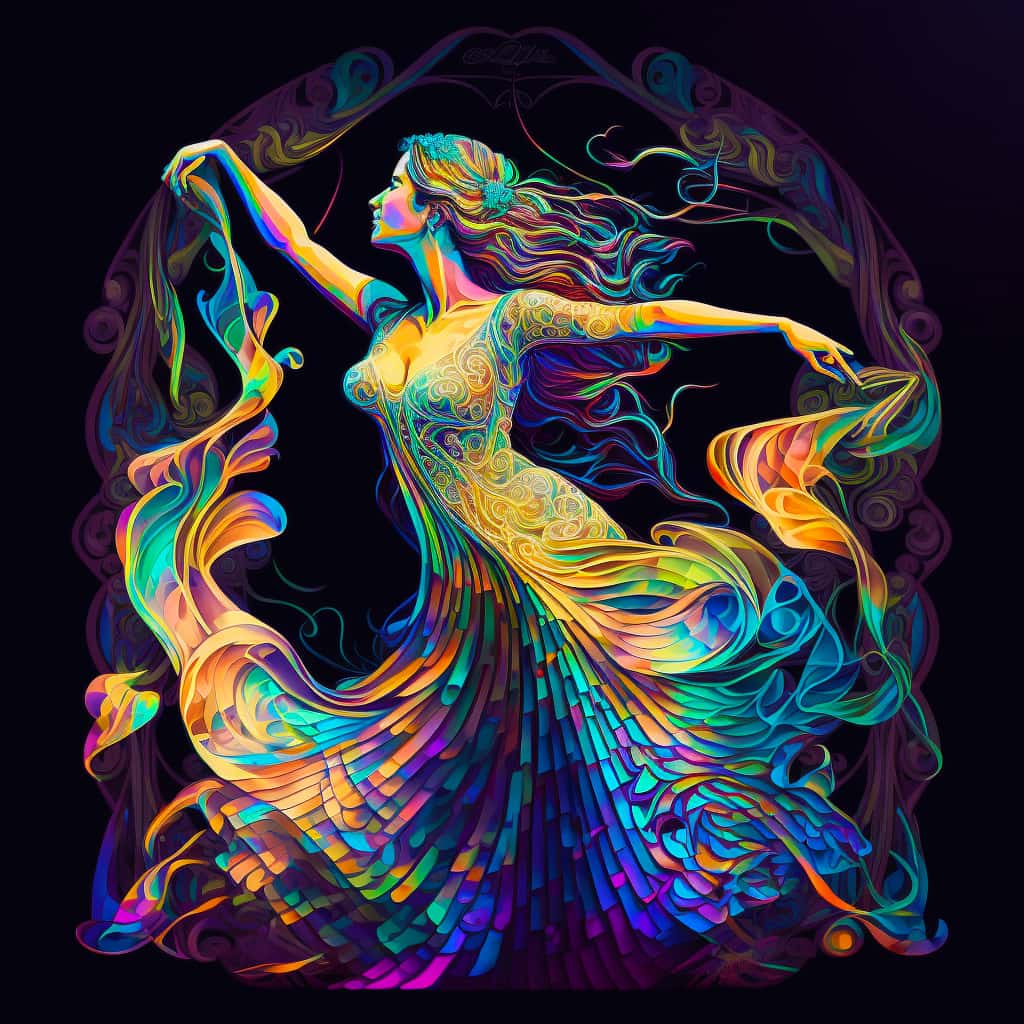 Paint by Numbers - Abstract woman with black background – DIY Paint by ...