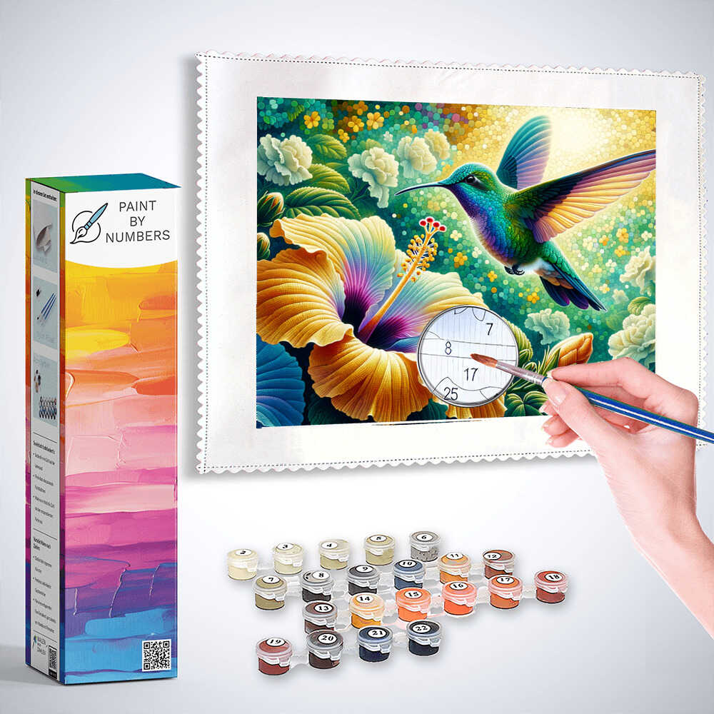 Hummingbird - Paint by Numbers – DIY Paint by Numbers