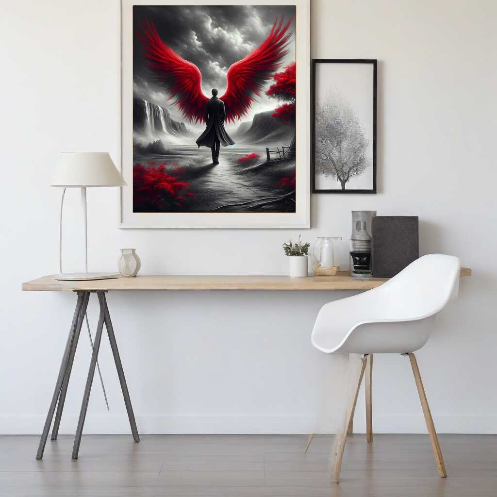 Paint by Numbers - Red wing angel – DIY Paint by Numbers