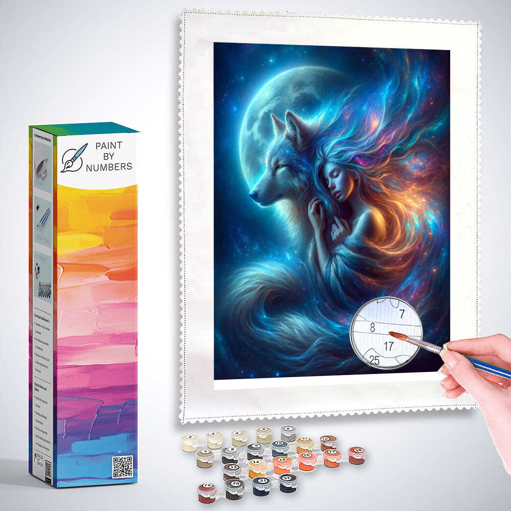 Paint by Numbers - Woman of the night – DIY Paint by Numbers