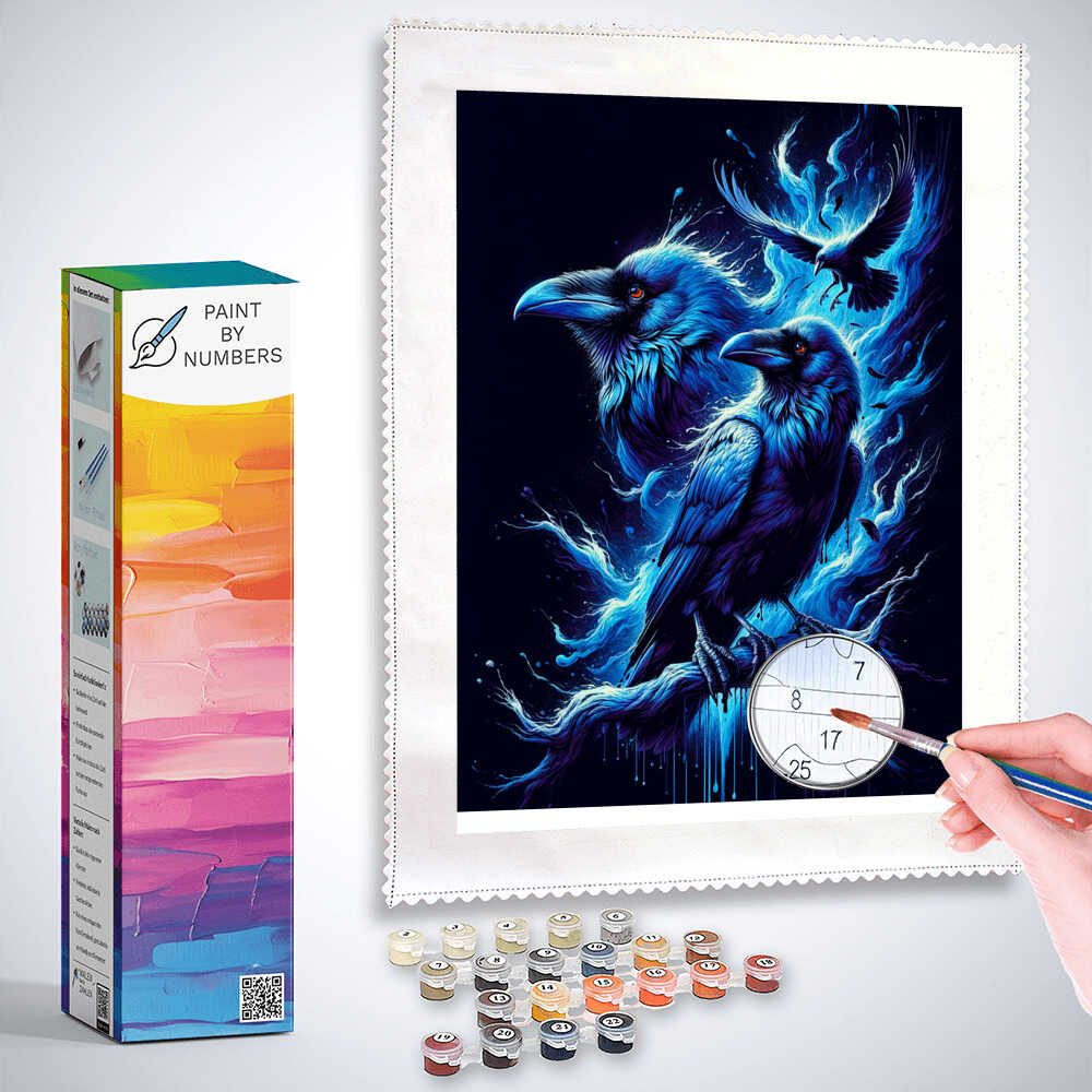 Paint by Numbers - Color Impression Raven – DIY Paint by Numbers