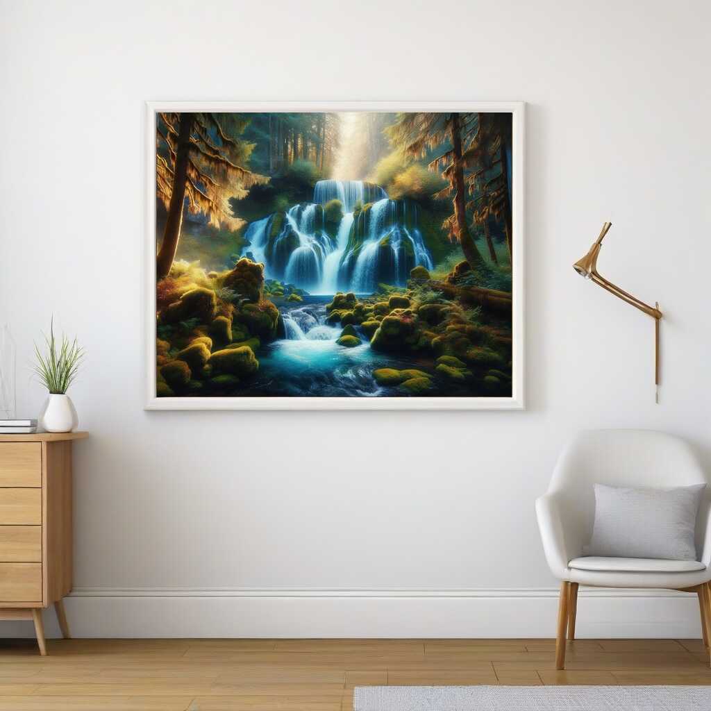 Paint by Numbers - Gentle waterfall – DIY Paint by Numbers