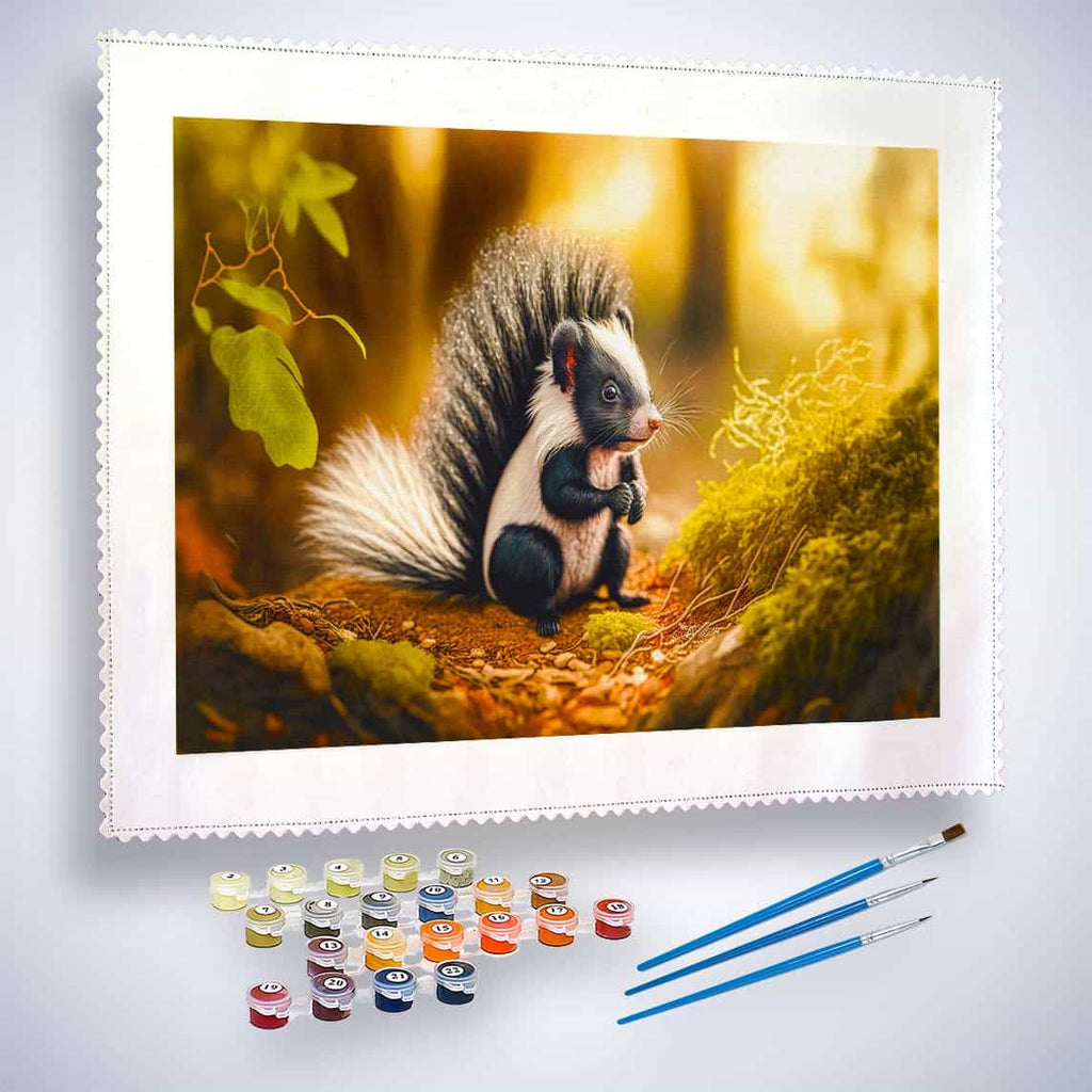 Paint by Numbers - Cute skunk – DIY Paint by Numbers